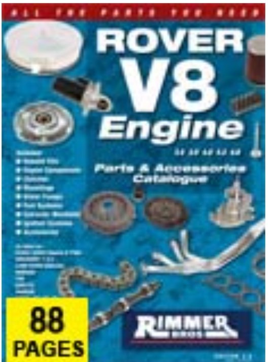Rimmer Catalogue – MG RV8 info news and reviews