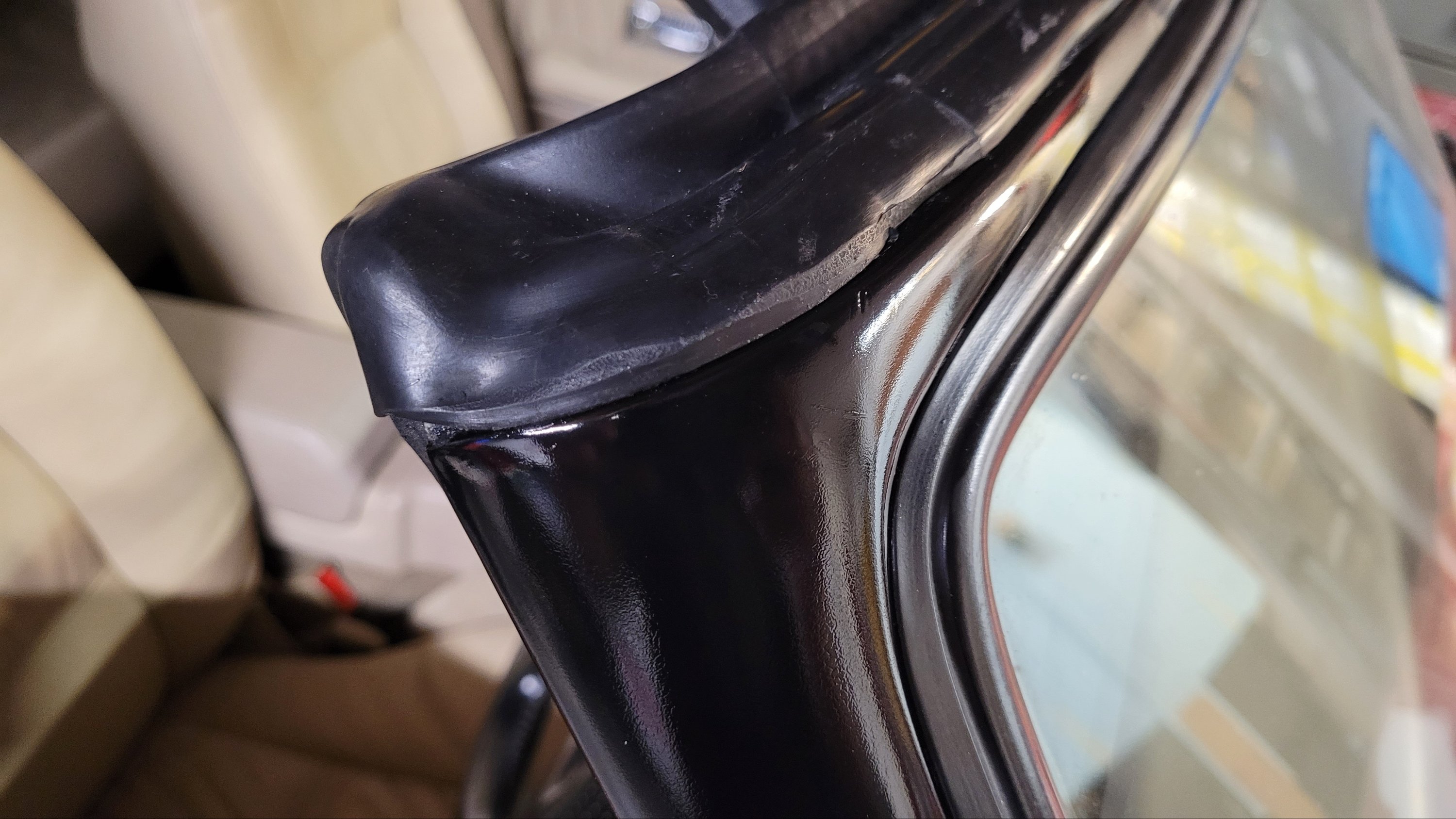 Windscreen Frame corner tidy up. – MG RV8 info news and reviews