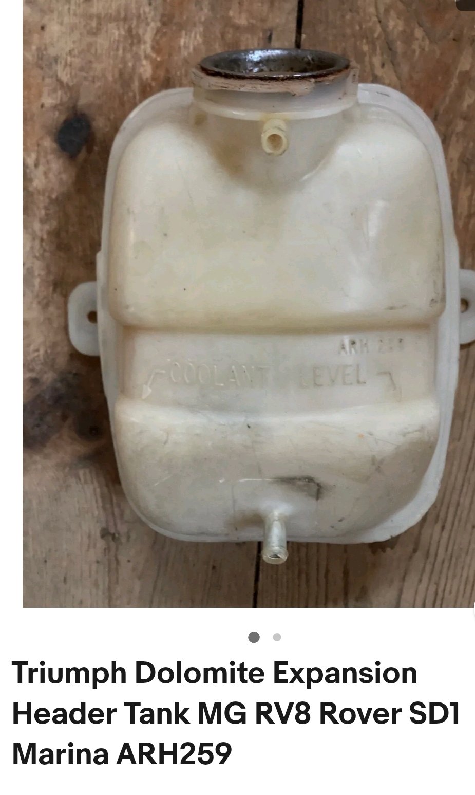 MGRV8 – Alternative/Same Coolant Header Tank – MG RV8 info news and reviews